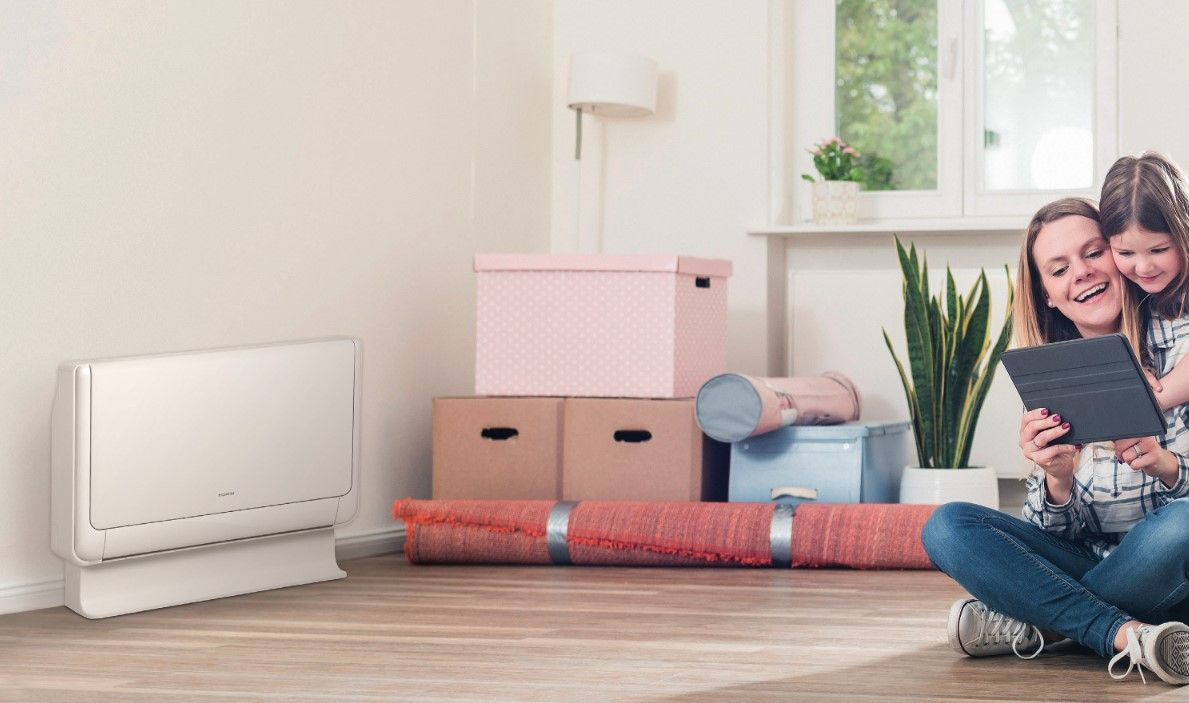 Climatiseur monosplit console réversible Hitachi Shirokuma 5kW | Mon ...